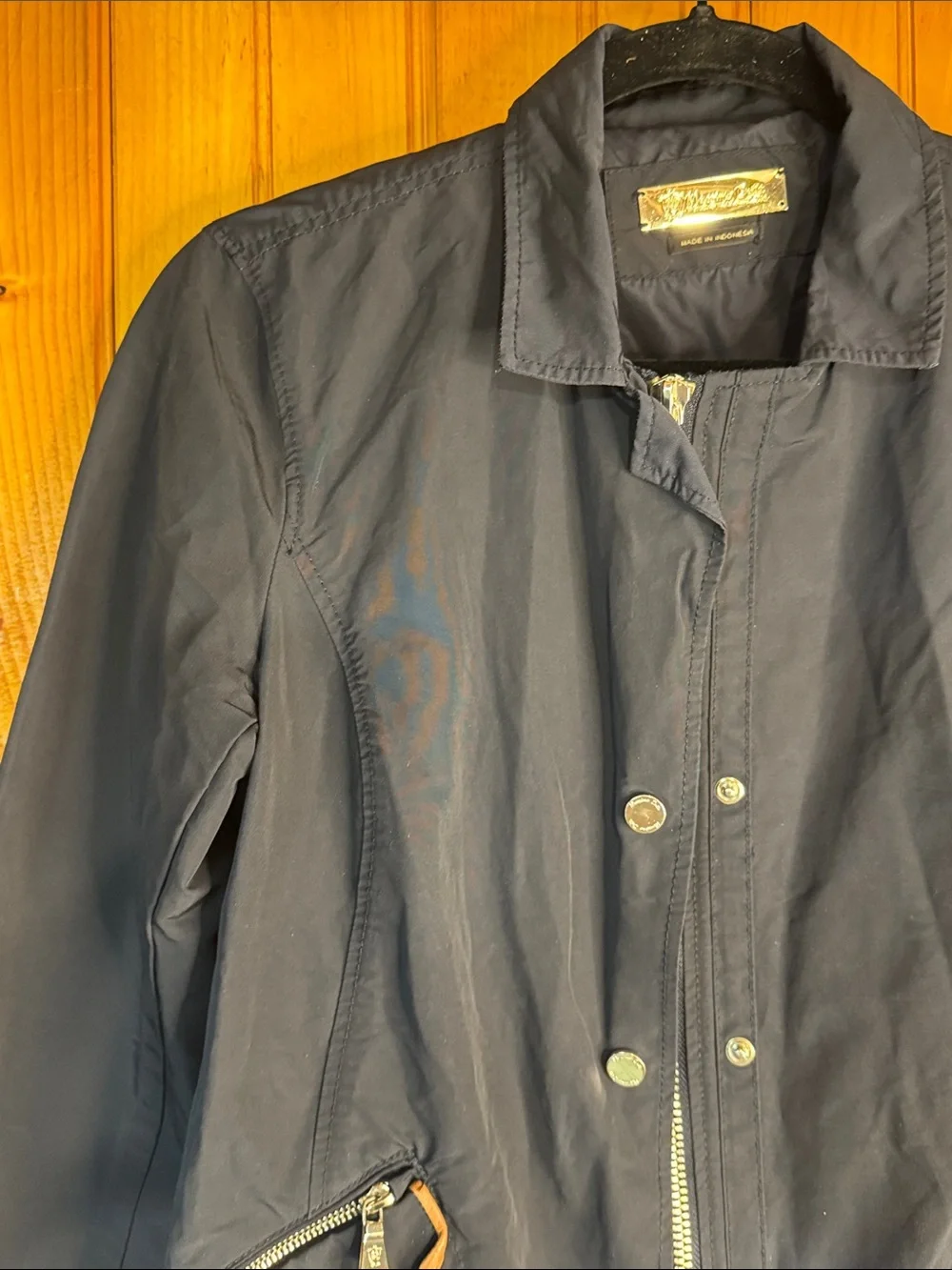 Massimo Dutti | Jackets & Coats | Massimo Dutti Navy Utility Jacket ...